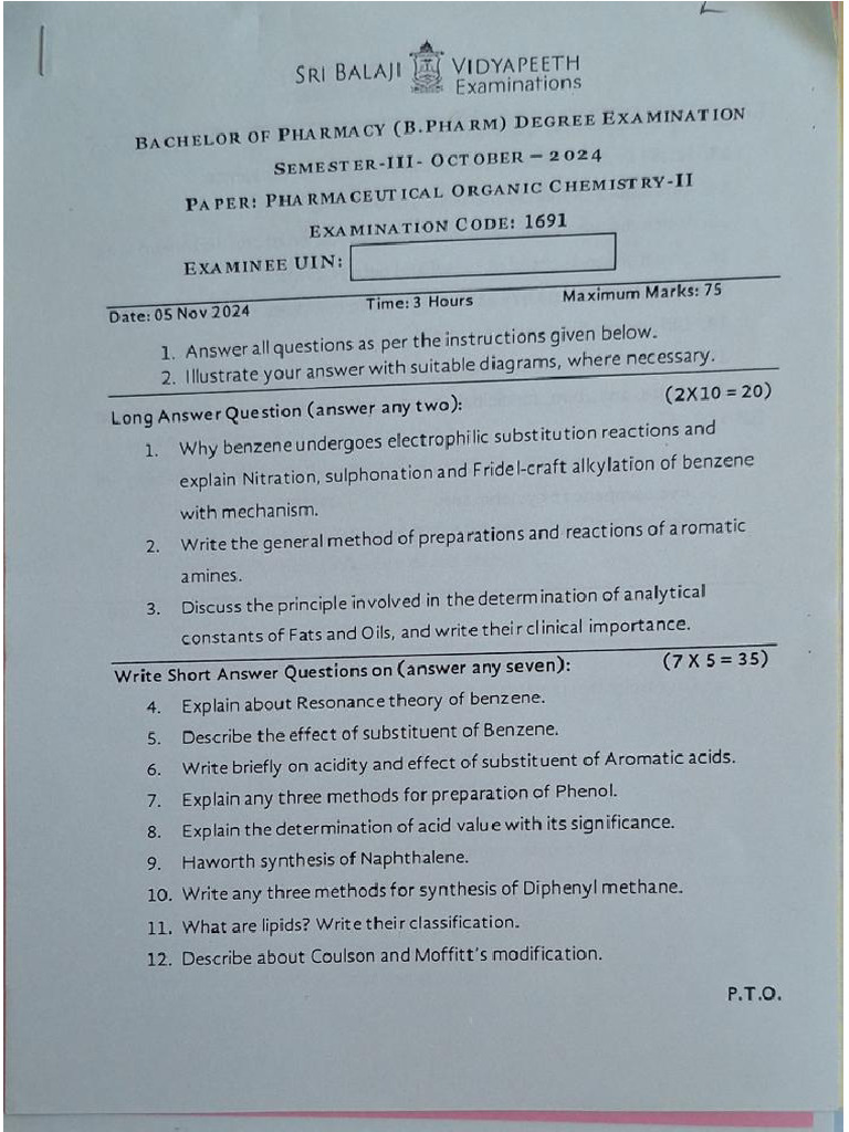 Pharmaceutical Organic Chemistry II | PDF