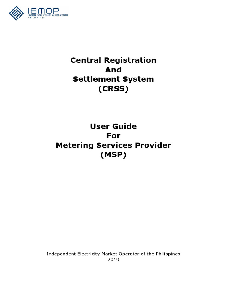 CRSS UserguideforMSPs | PDF | Login | Password