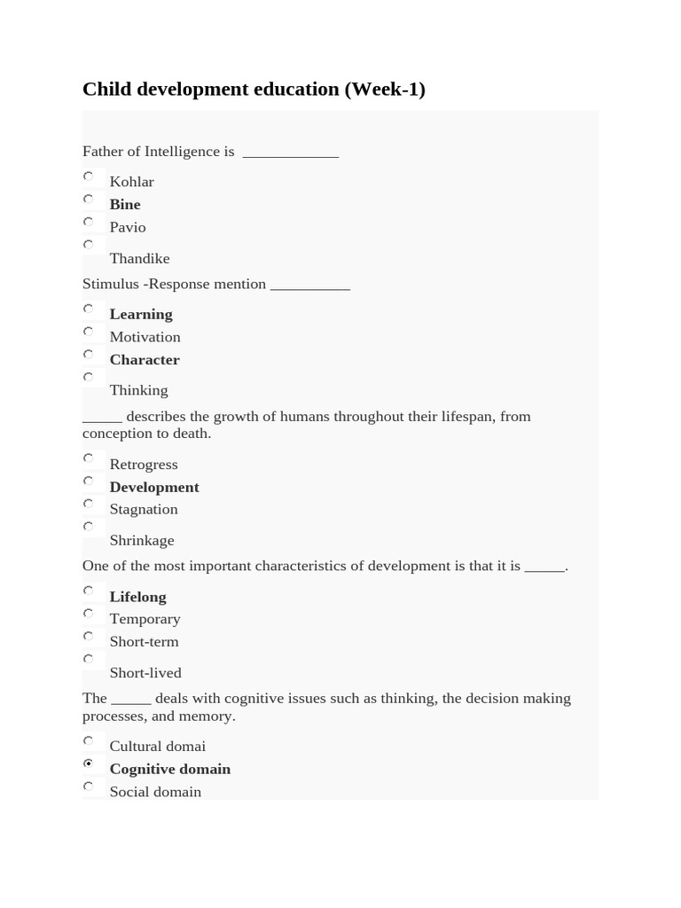 Child Development Education | PDF | Emotions | Child Development