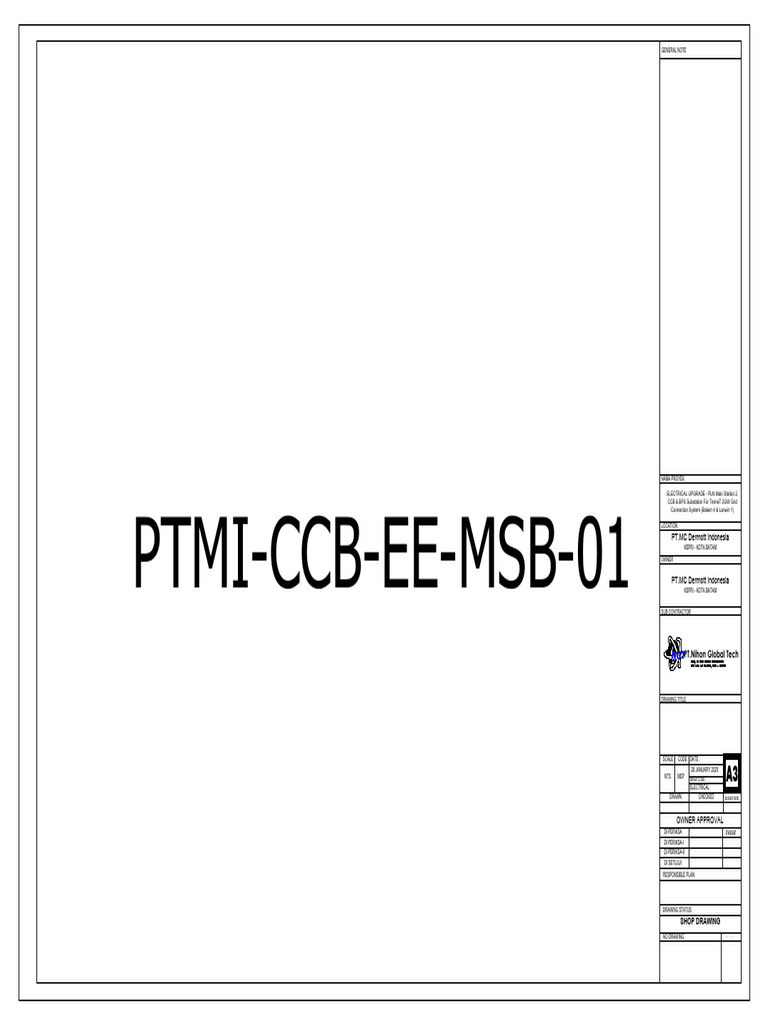 Ptmi-Ccb-Ee-Msb-01 Kop Nihon | PDF | Power Engineering | Power (Physics)