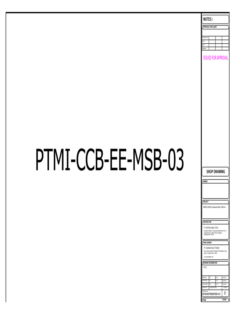 Ptmi-Ccb-Ee-Msb-03 Kop Nihon | PDF | Equipment | Power (Physics)
