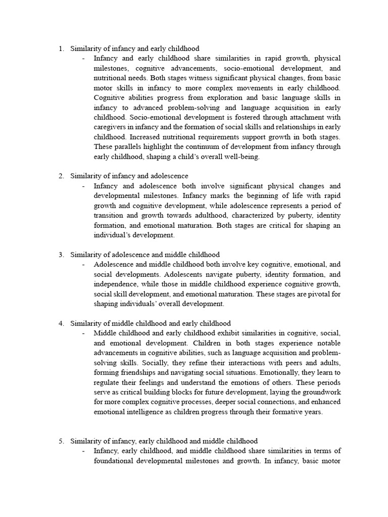 Wesley A. Asdulo Cpe 103 | PDF | Adolescence | Early Childhood