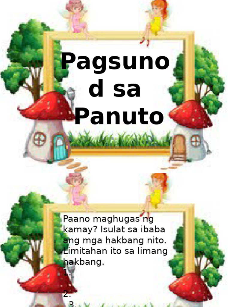 Q1 FILIPINO MOD 9 Pagsunod Sa Panuto | PDF