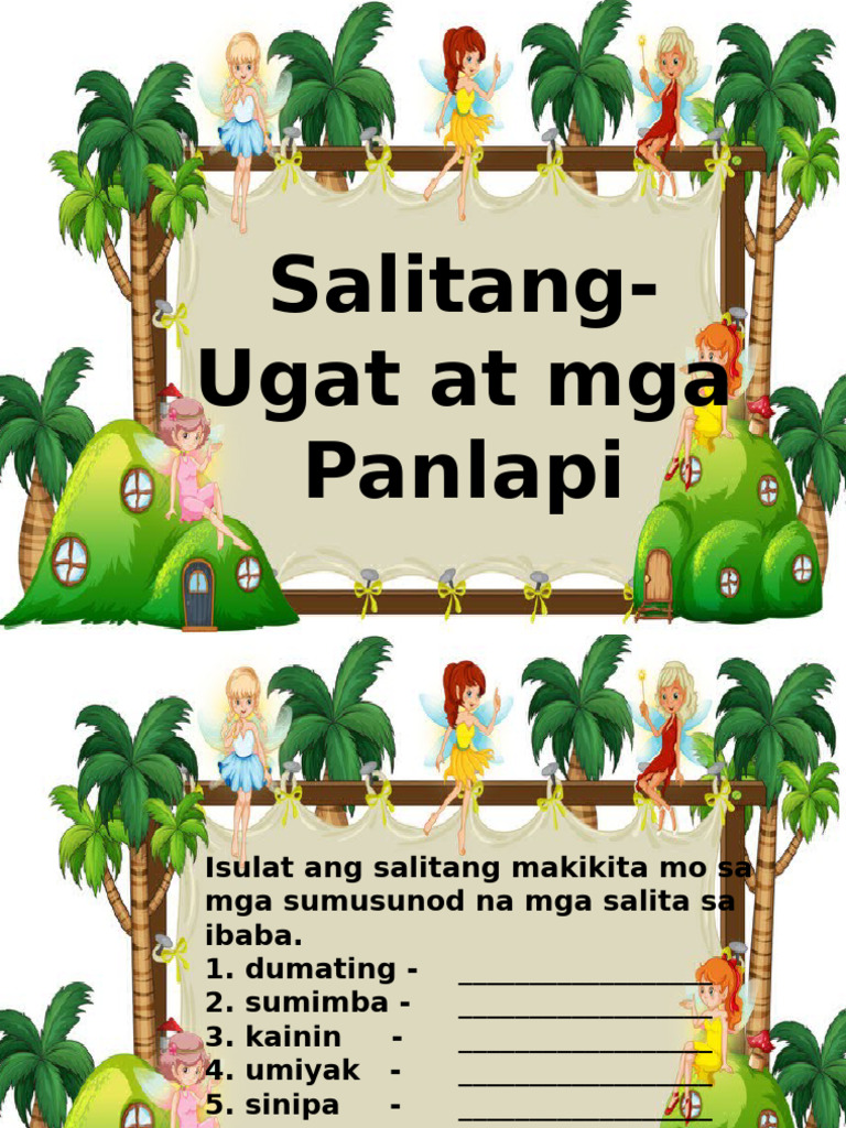 Q1 - FILIPINO - MOD 10 - Salitang-Ugat at Mga Panlapi | PDF