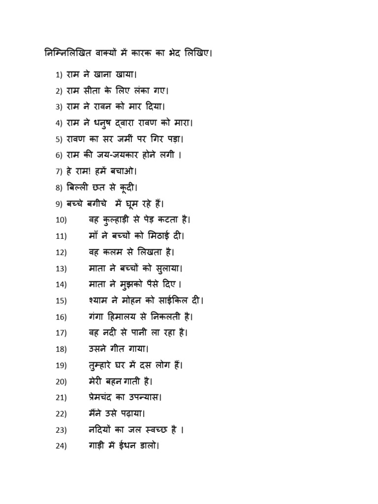 Kaarak Worksheet | PDF