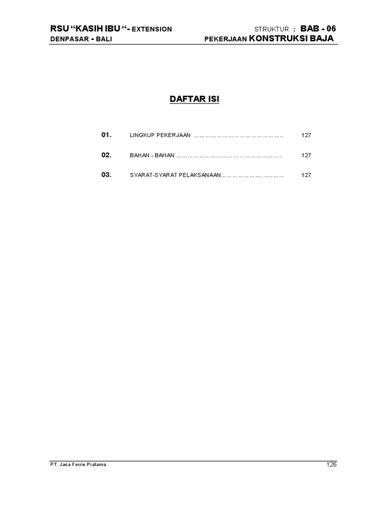 Contoh RKS STRUKTUR - 06 PEKERJAAN KONSTRUKSI BAJA | PDF | Komputer ...