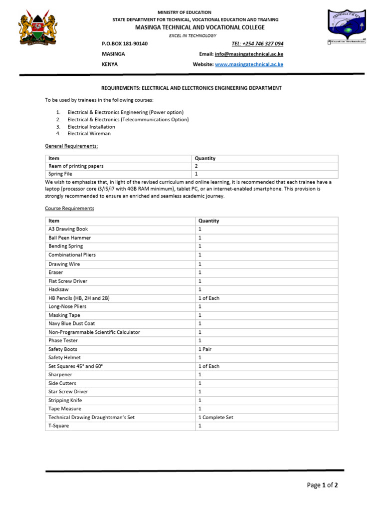 Electrical (1) | PDF