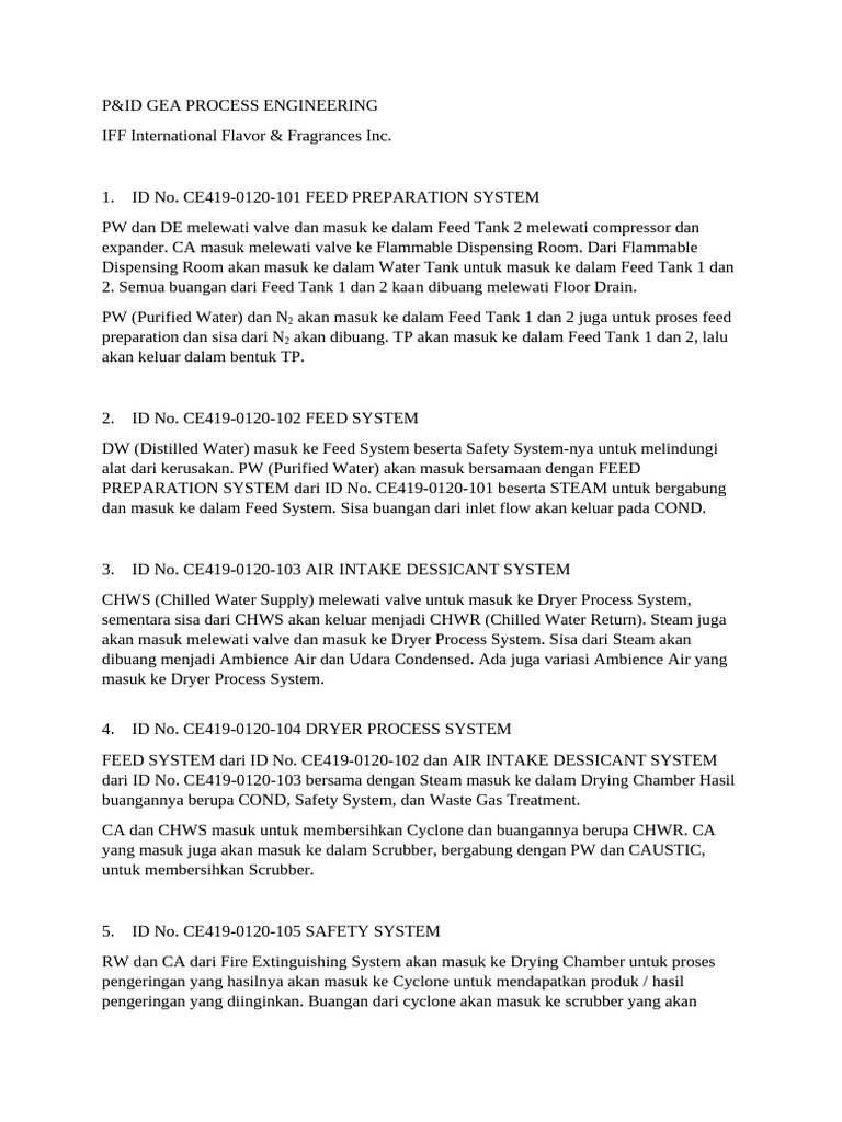 Penjelasan Singkat PID GEA IFF | PDF