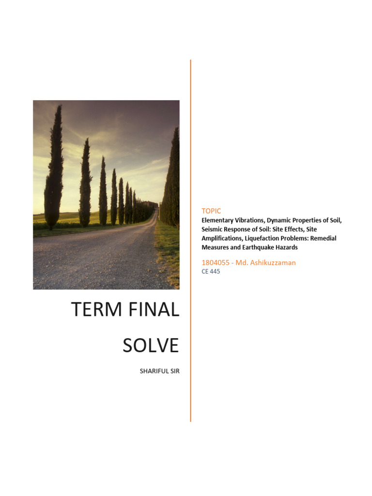 Sharif Sir (Antor) Tf Solve- batch 18 | PDF | Oscillation | Damping