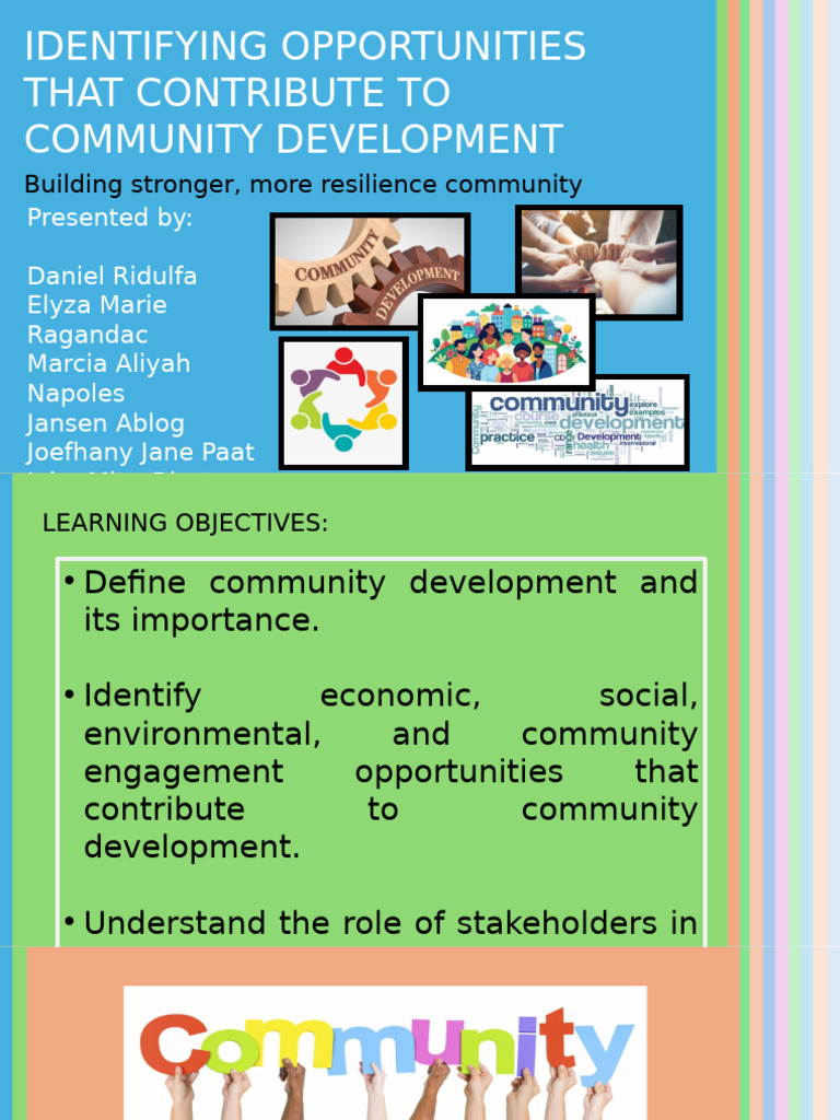 Opportunities That Contribute To Community Development | PDF ...