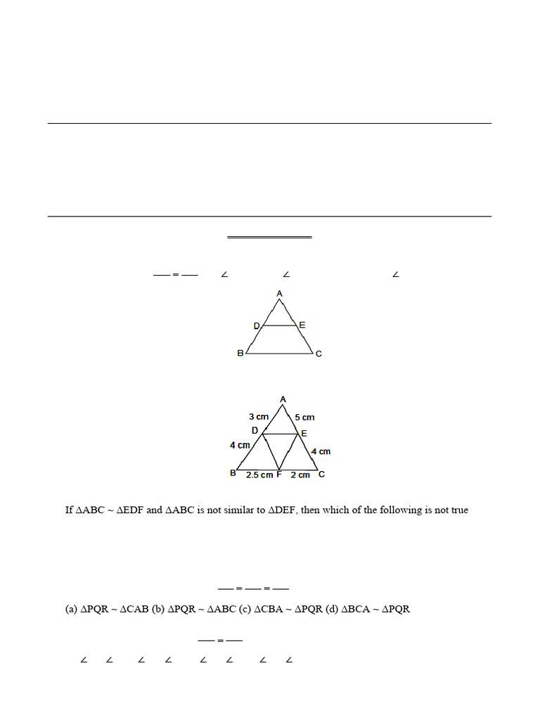 Triangles Rev Assignment 1 | PDF | Euclidean Plane Geometry | Elementary Mathematics