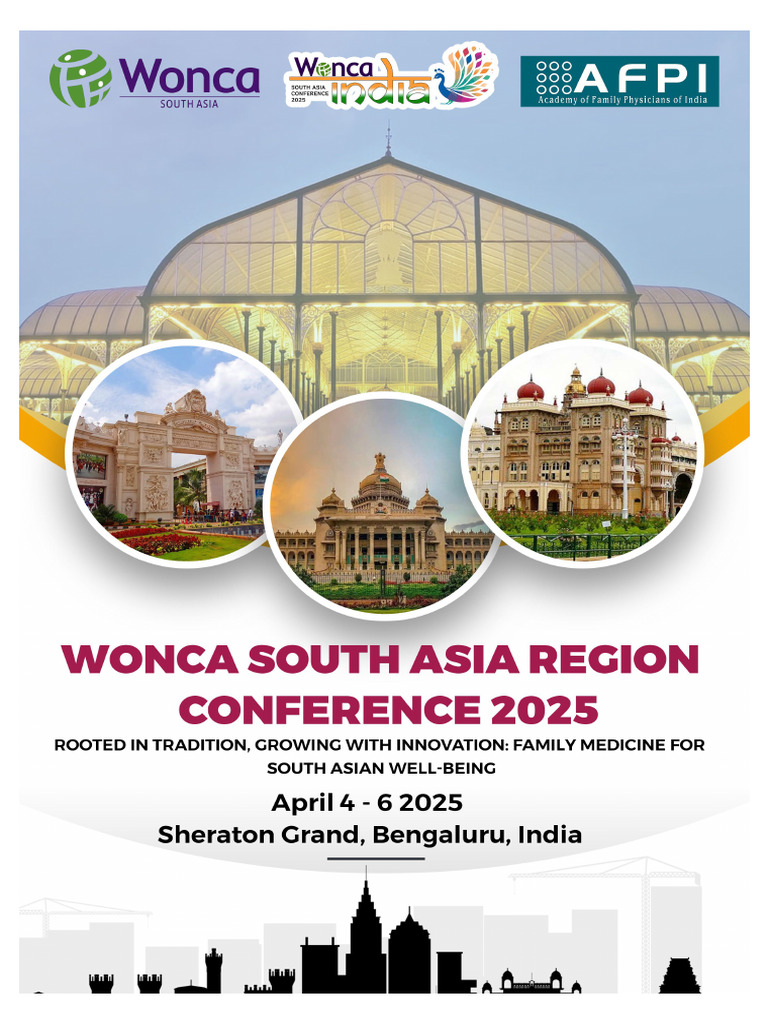 WONCA SAR 2025 Conference Brochure | PDF | Health Sciences | Nursing