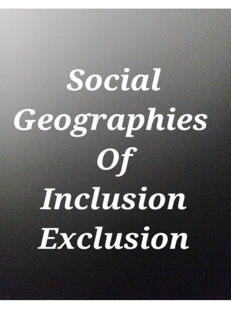 Inclusion, Exclusion | PDF