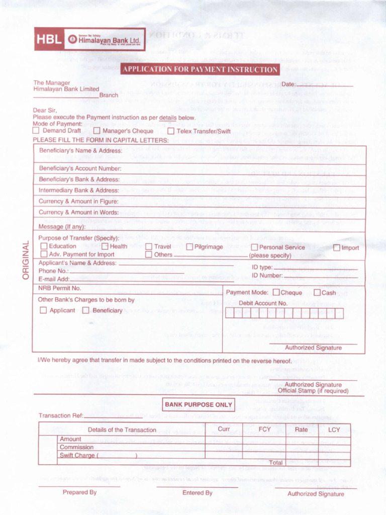 RTGS Form | PDF
