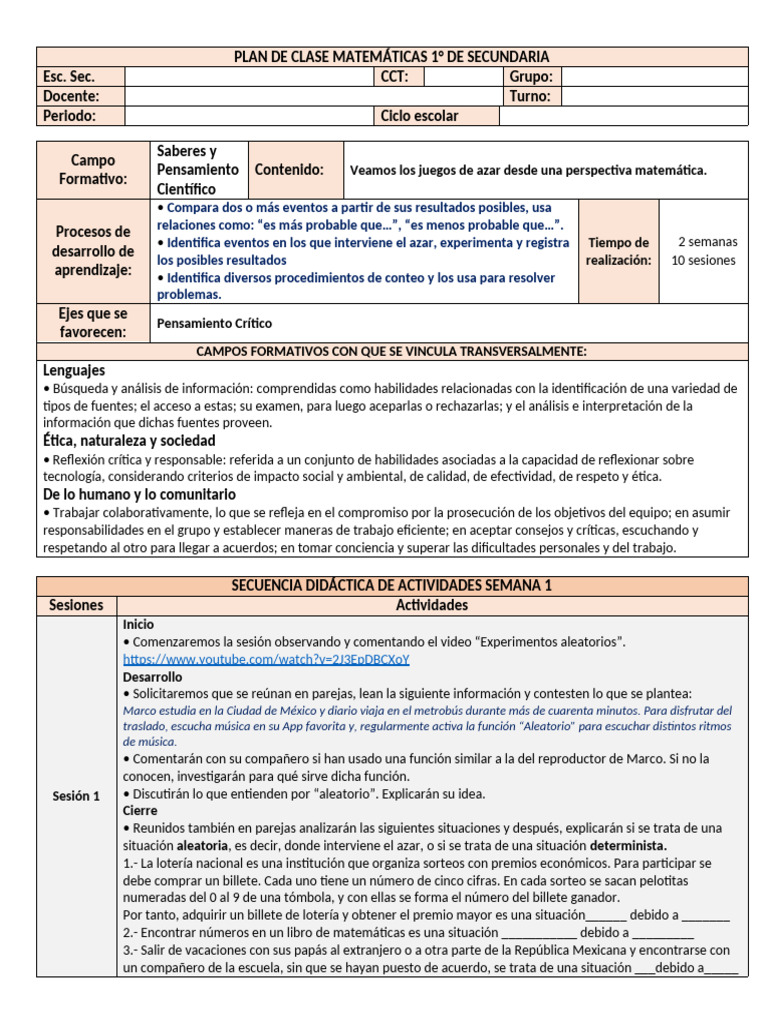 Azar e Incertidumbre en La Ocurrencia de Eventos | PDF | Experimentar | Lotería