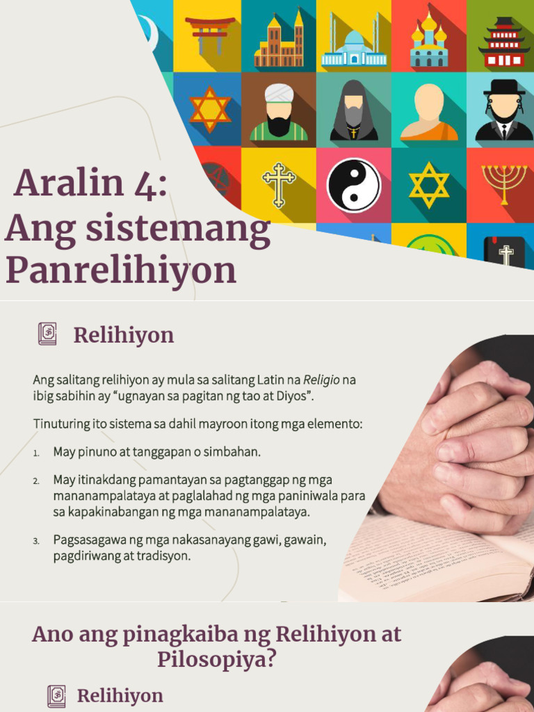 Aralin 4 - Relihiyon | PDF