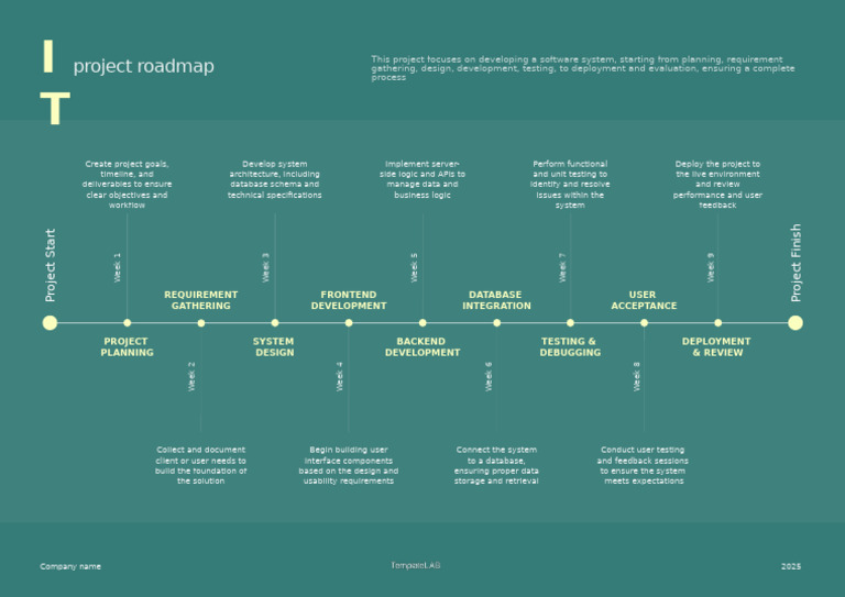 It Project Roadmap Template | PDF | Databases | Computer Science
