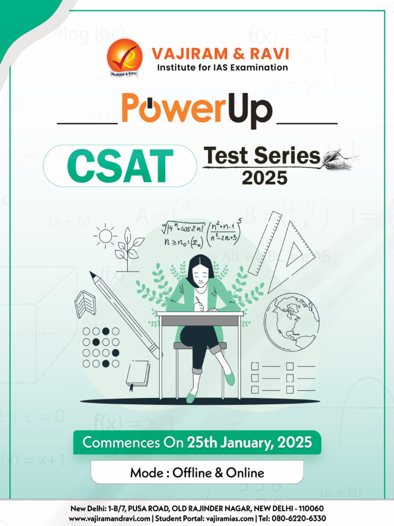 Powerup CSAT Test Series Brochure 1-Output | PDF | Behavioural Sciences ...
