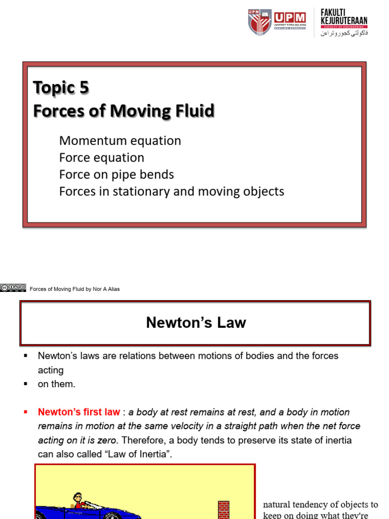5. Forces of Moving Fluid | PDF