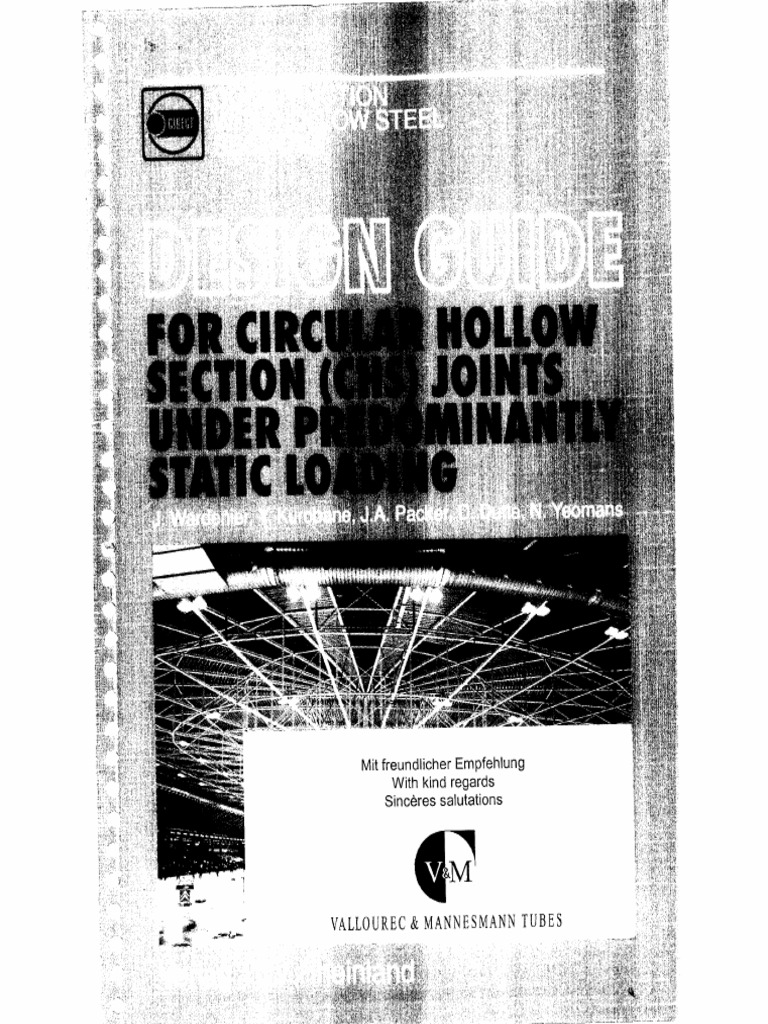 Vol 3 For Circular Hollow Section (CHS) Joints Under Predominantly ...