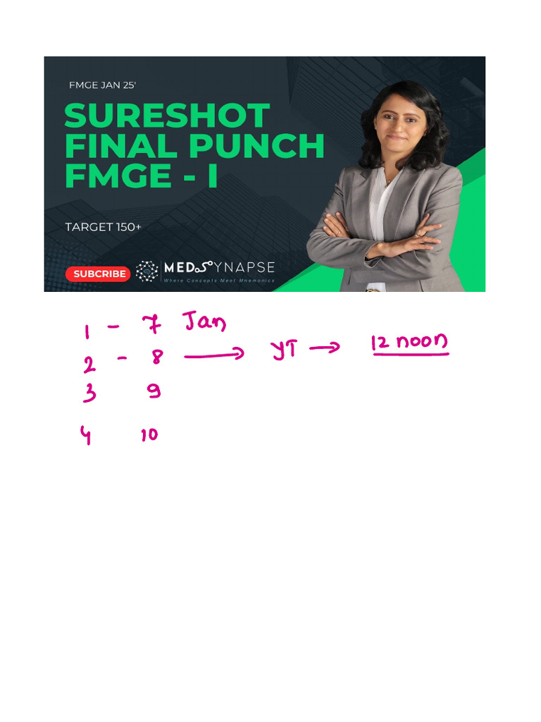 Fmge Sure Shot Final Punch 1 | PDF | Diseases And Disorders | Medical ...