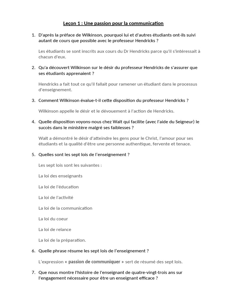 Passion et lois de l'enseignement chrétien | PDF | Apprentissage ...
