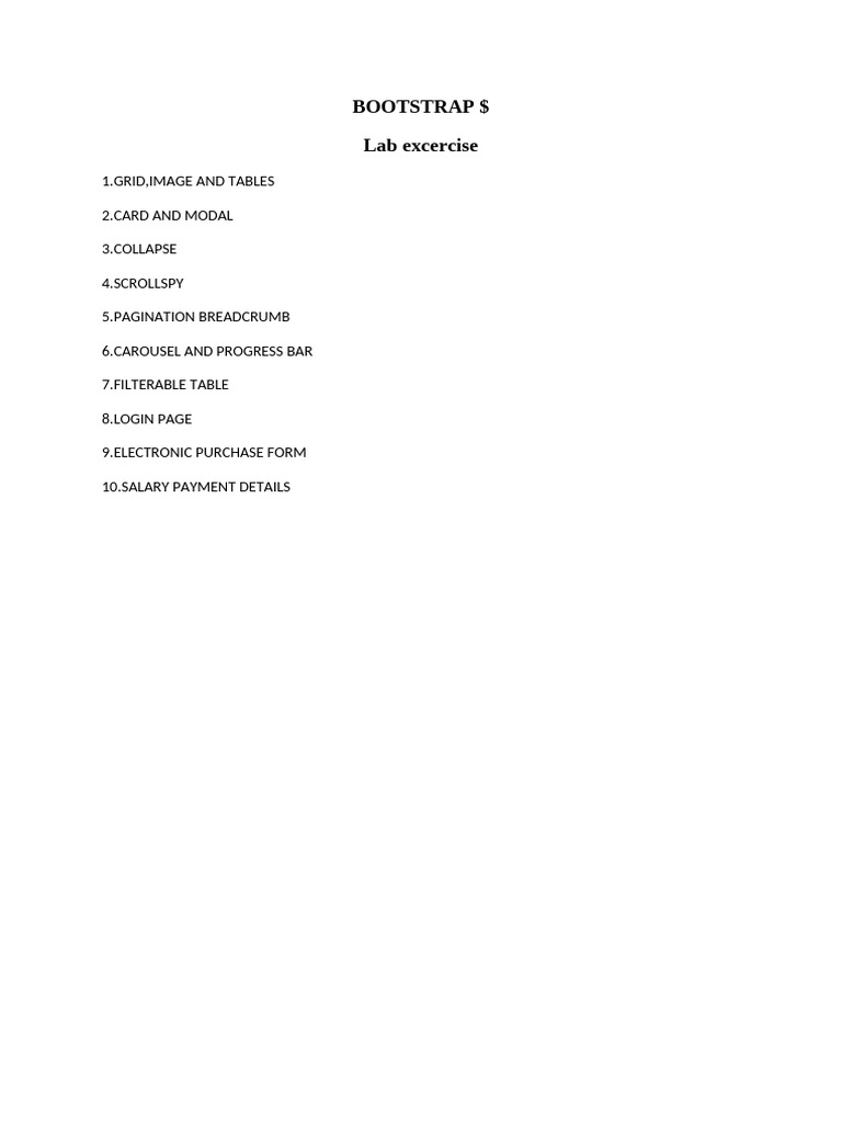 Bootstap Content | PDF