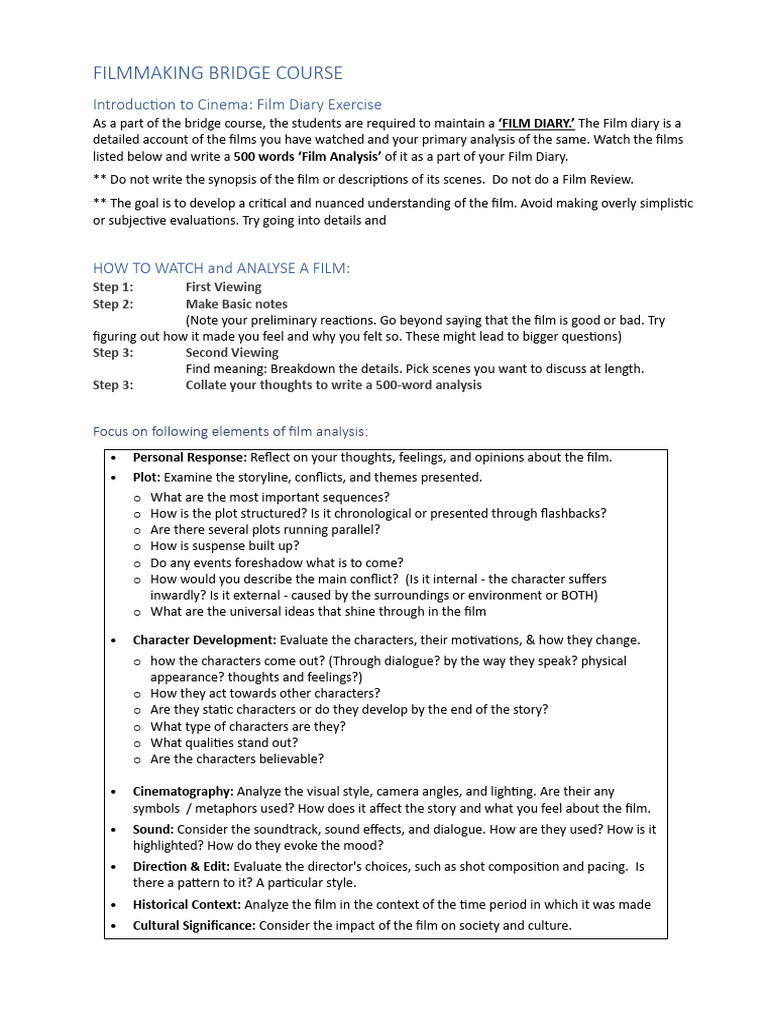 Film List Entry Level Films | PDF | Plot (Narrative)