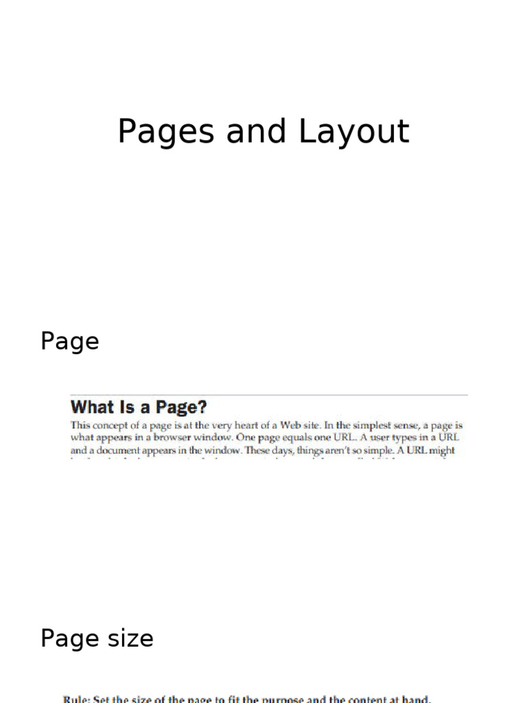 Unit 2 Pages and Layout | PDF