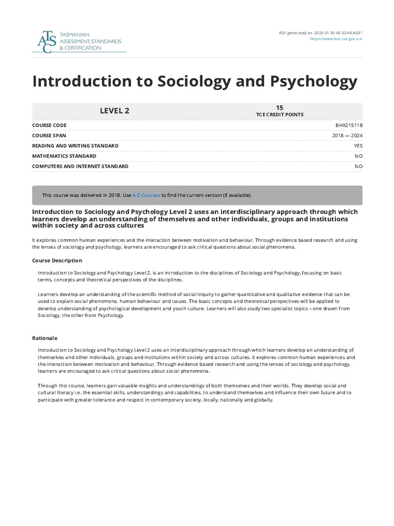 Sociology Notes | PDF | Sociology | Nonverbal Communication