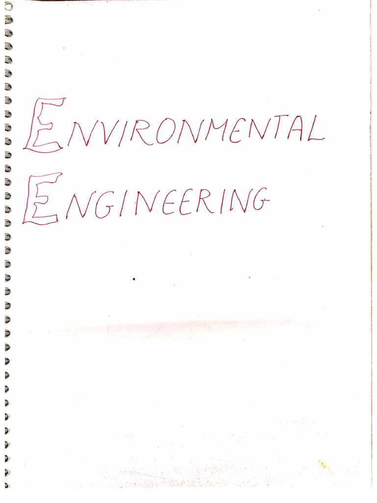 Environmental Engineering | PDF