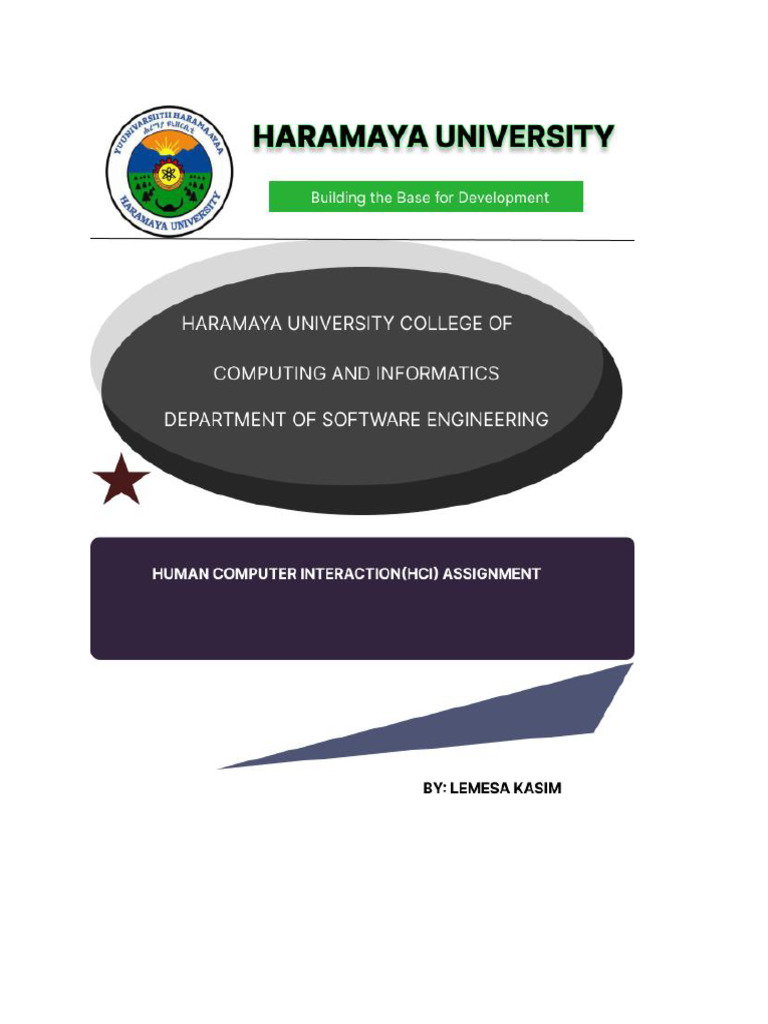 Hci Assignement | PDF | Human–Computer Interaction | Usability