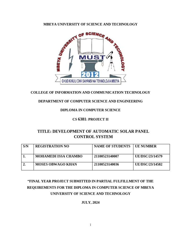 Final Project 3 Year - Project Scores Management | PDF | Photovoltaics ...