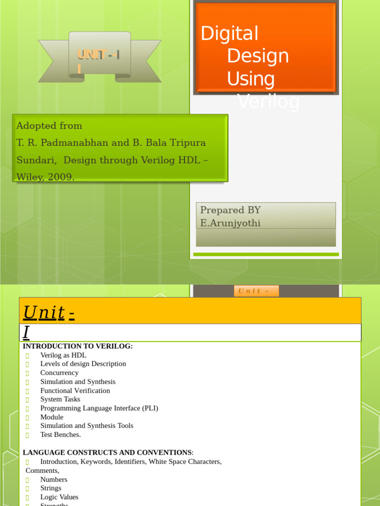Ddtv Ppt Updated | PDF | Hardware Description Language | Logic Synthesis