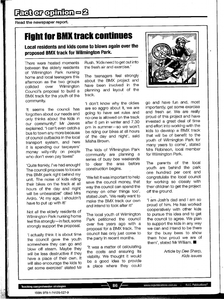 Fact and Opinion 2-Group 1, Sans | PDF