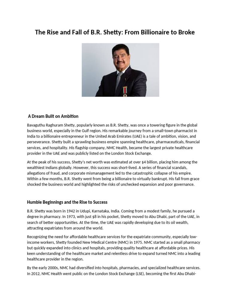 B.R. Shetty | PDF | Economies | Business