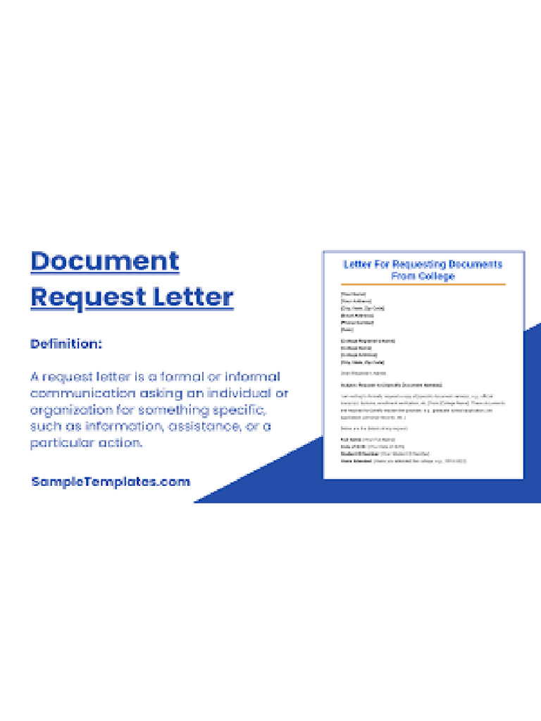 Document Request | PDF
