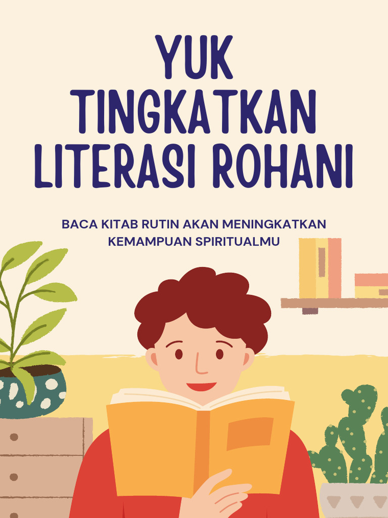 Poster Ilustrasi Ajakan Membaca Buku | PDF
