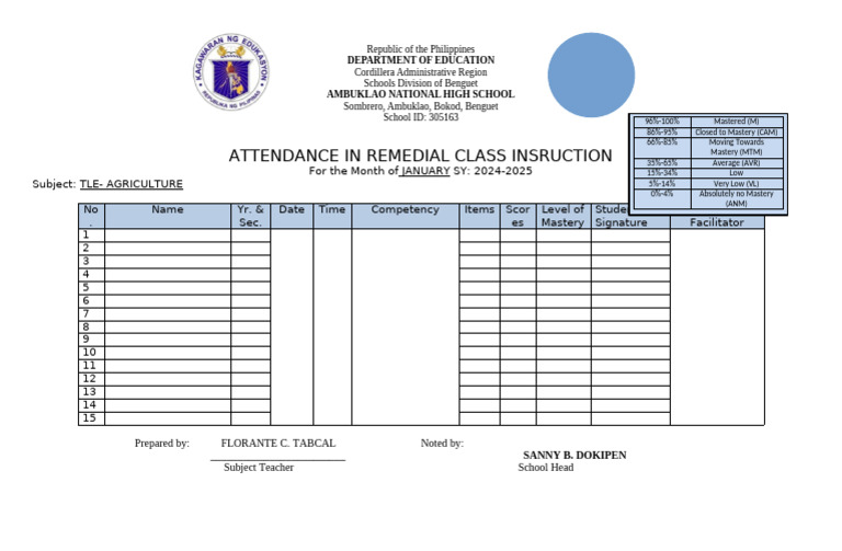 remedial-class-instruction-form-1 | PDF