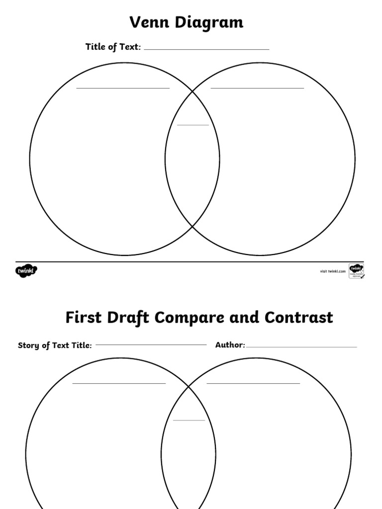 Blank Venn Diagram Templates Editable - Ver - 1 | PDF