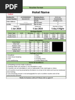 Hotel Booking Voucher Template | PDF