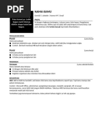 Template CV ATS Fresh Graduate | PDF