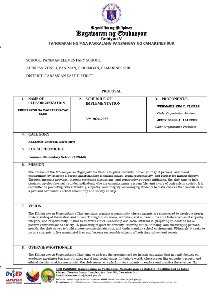 Crafting of Esp Proposal | PDF | Social Psychology