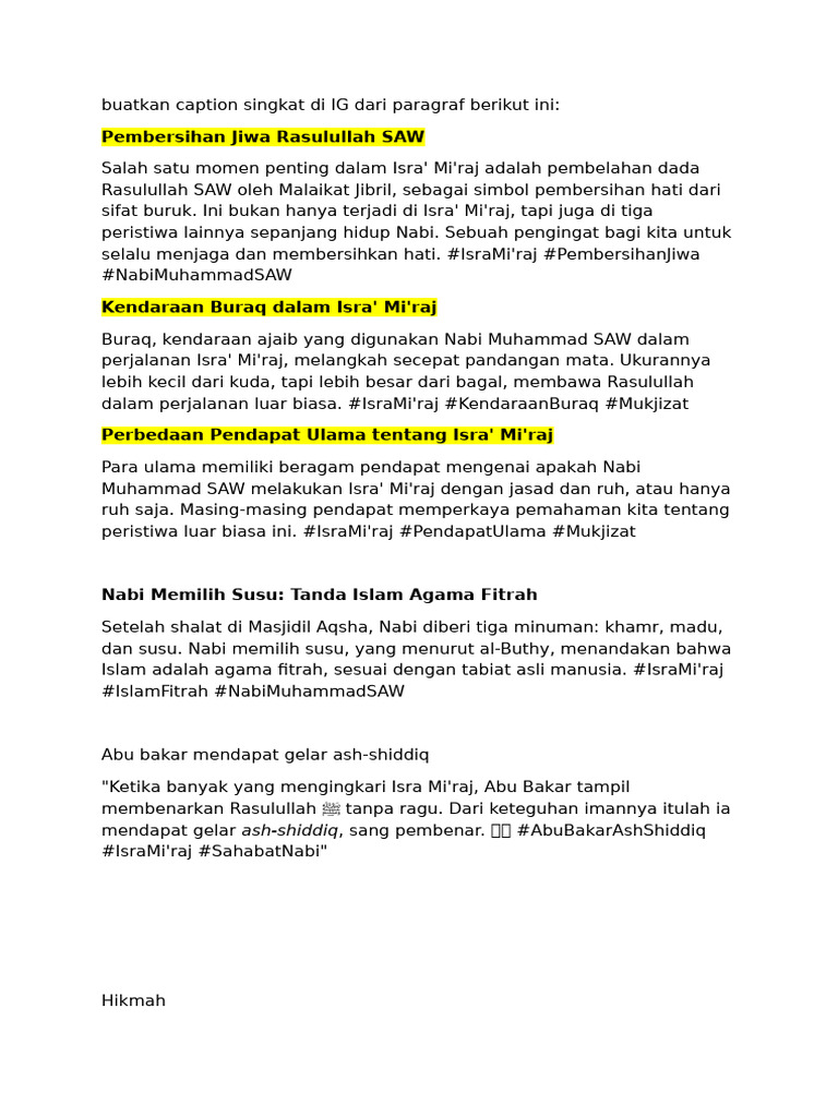 Fakta Isra Miraj | PDF