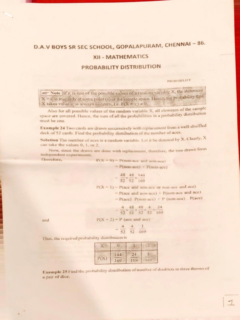 Maths Probability Distributions | PDF | Mean | Variance