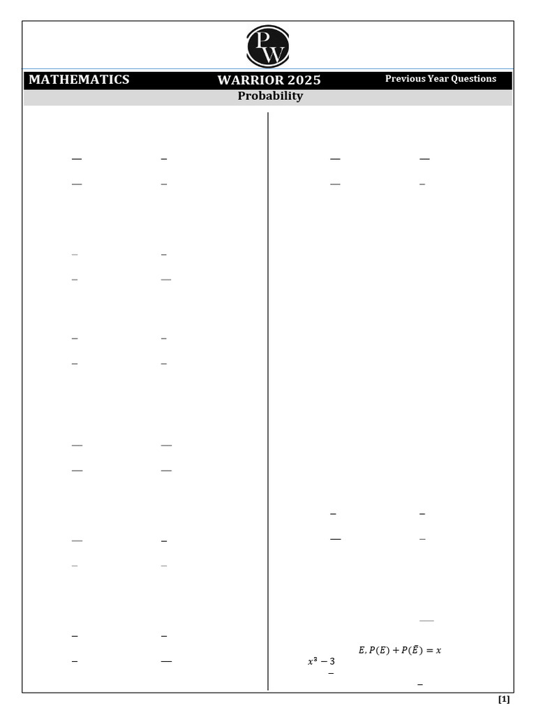 Class 10 Probability Past Questions PDF | PDF | Probability ...