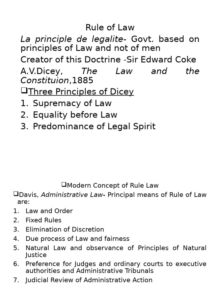 Rule of Law | PDF | Rule Of Law | Tribunal