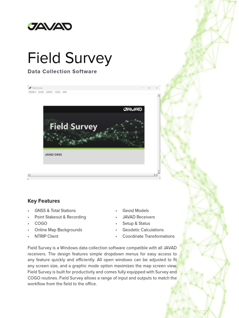 FieldSurvey Datasheet Nov28 | PDF | Surveying | Geodesy
