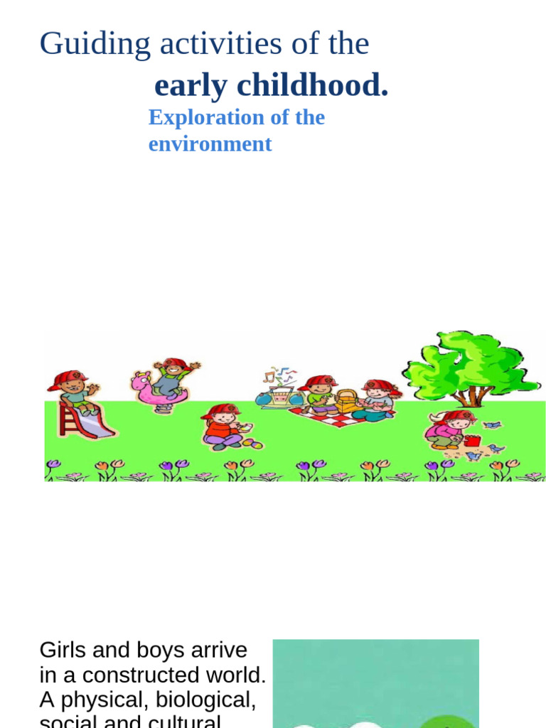 Guiding Activities For Early Childhood | PDF