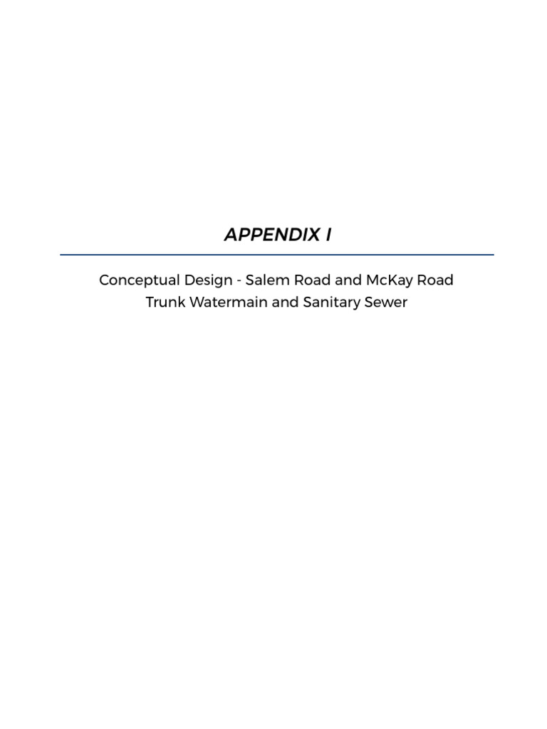 AppenMcKay Hwy400 Lockhart Salem EA Appendix I Conceptual Design - Salem Road and McKay Road ...